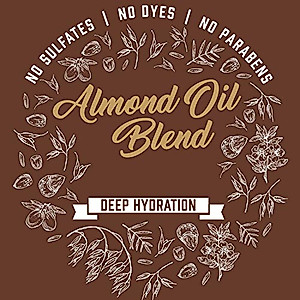 Aveeno Intense Hydration Almond Oil Blend Hydrating Hair Mask Treatment with Avocado Oil and Oat to Repair Dry Damaged Hair, Safe for Color-Treated Hair, Sulfate, Paraben and Dye-Free, 8 Fl Oz