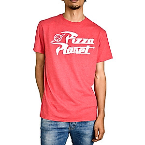 Toy Story Pizza Planet Delivery Adult T-Shirt (Medium, Heather Red)