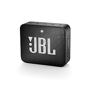 JBL GO 2 Portable Bluetooth Waterproof Speaker - Black (Renewed)