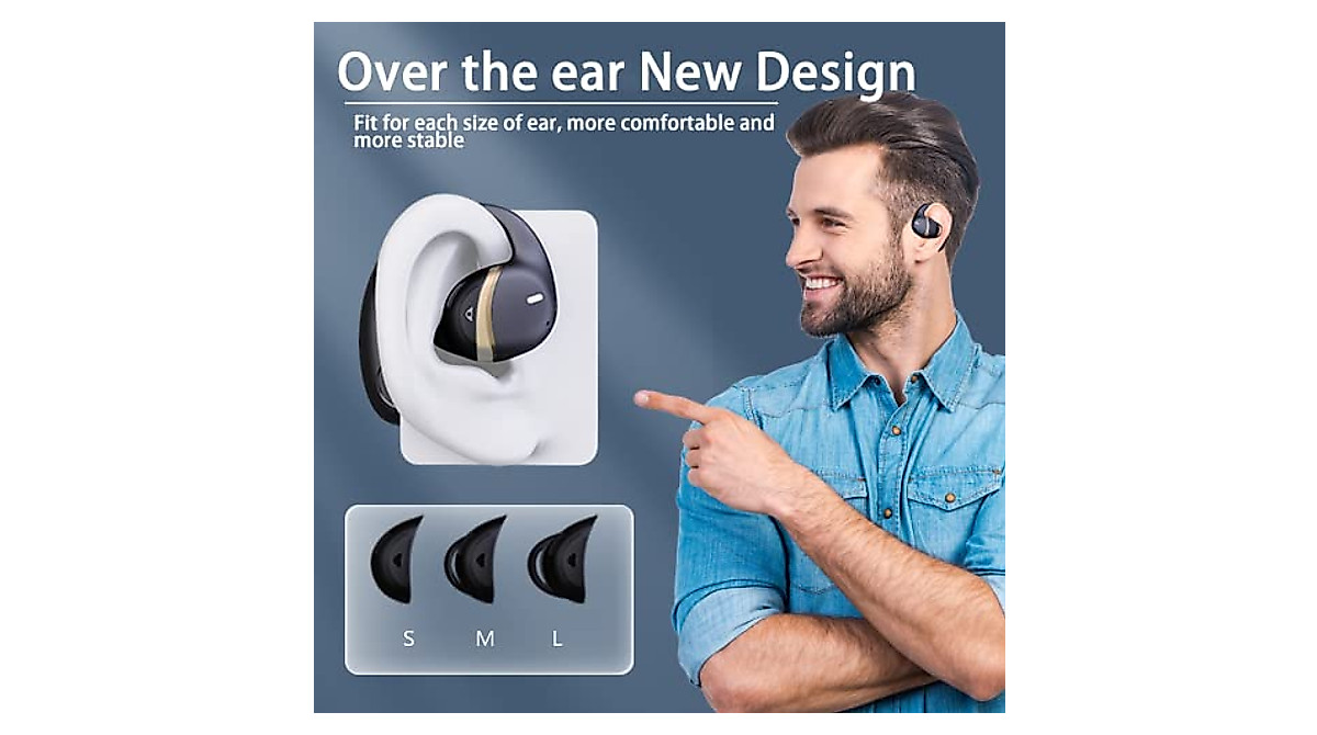 Loluka Open Ear Wireless Headphones - 10H Playtime