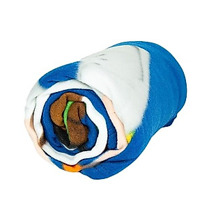 M&M’S Character Blanket, Fun Colorful Throw Blanket Featuring M&M’S Characters, Comfy & Soft Travel Blanket, Cozy Blanket for Relaxing, Unique Gift