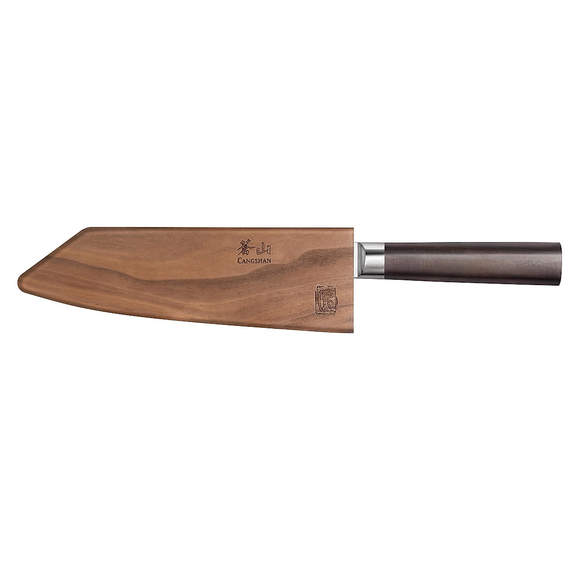 Cangshan HAKU Series 501059 X-7 Damascus Steel Forged 7-inch Kiritsuke Knife with Sheath