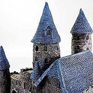 Penn-Plax Age-of-Magic Wizard’s Castle Aquarium Decoration – Safe for Freshwater and Saltwater Fish Tanks – Extra Large – Part A
