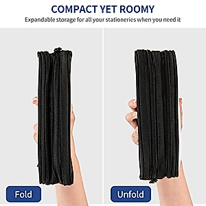 Musicals Pencil Case School Multi-Functional Stationery College Makeup Pencil Bag With Pouch Zipper Storage Bag For Girls Boys Adults School Office