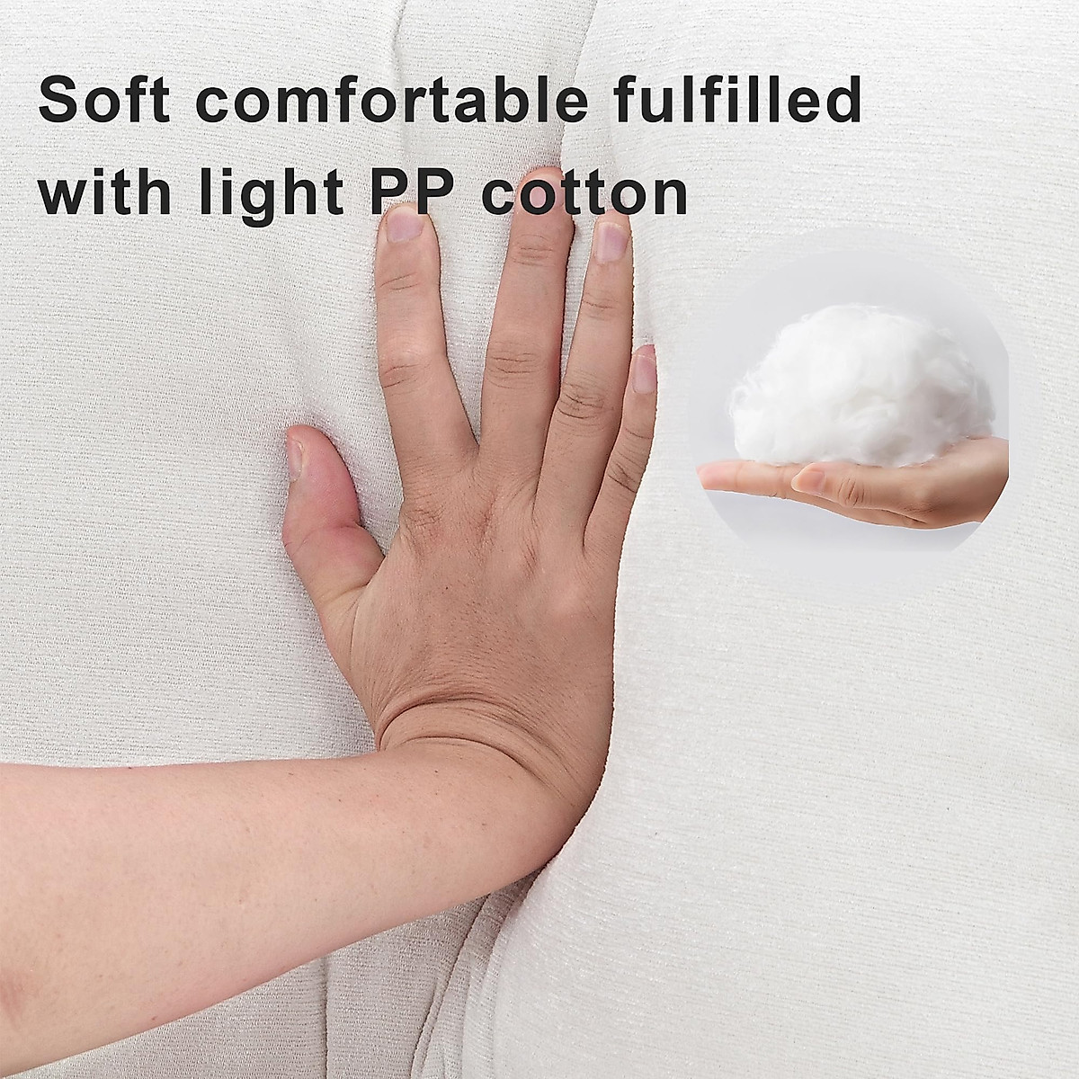 YUNLife&Home U-Shaped Modular Sectional Sofa with Double Chaise Lounge and Waist Pillows,6-Seat Oversized Symmetrical Couch,Comfy Chenille Upholstery Deap Seat Corner Sofá Convertible Sleeper Couches