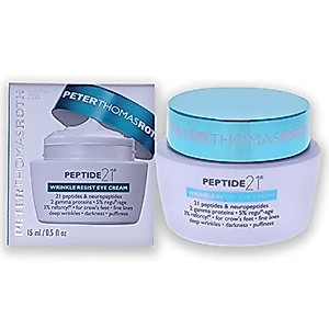 Peter Thomas Roth | Peptide 21 Wrinkle Resist Eye Cream | Anti-Aging Eye Cream with 21 Peptides and Neuropeptides, 0.5 fl. Oz (Pack of 1)