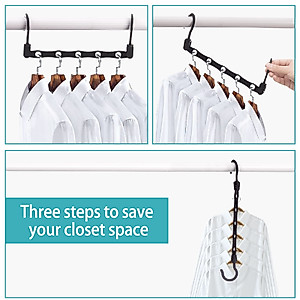 Closet Organizers and Storage 15 Pack Sturdy Space Saving Hangers for Clothes Dorm Room Essentials Smart Two Uses Hanging Closet Organization Hanger