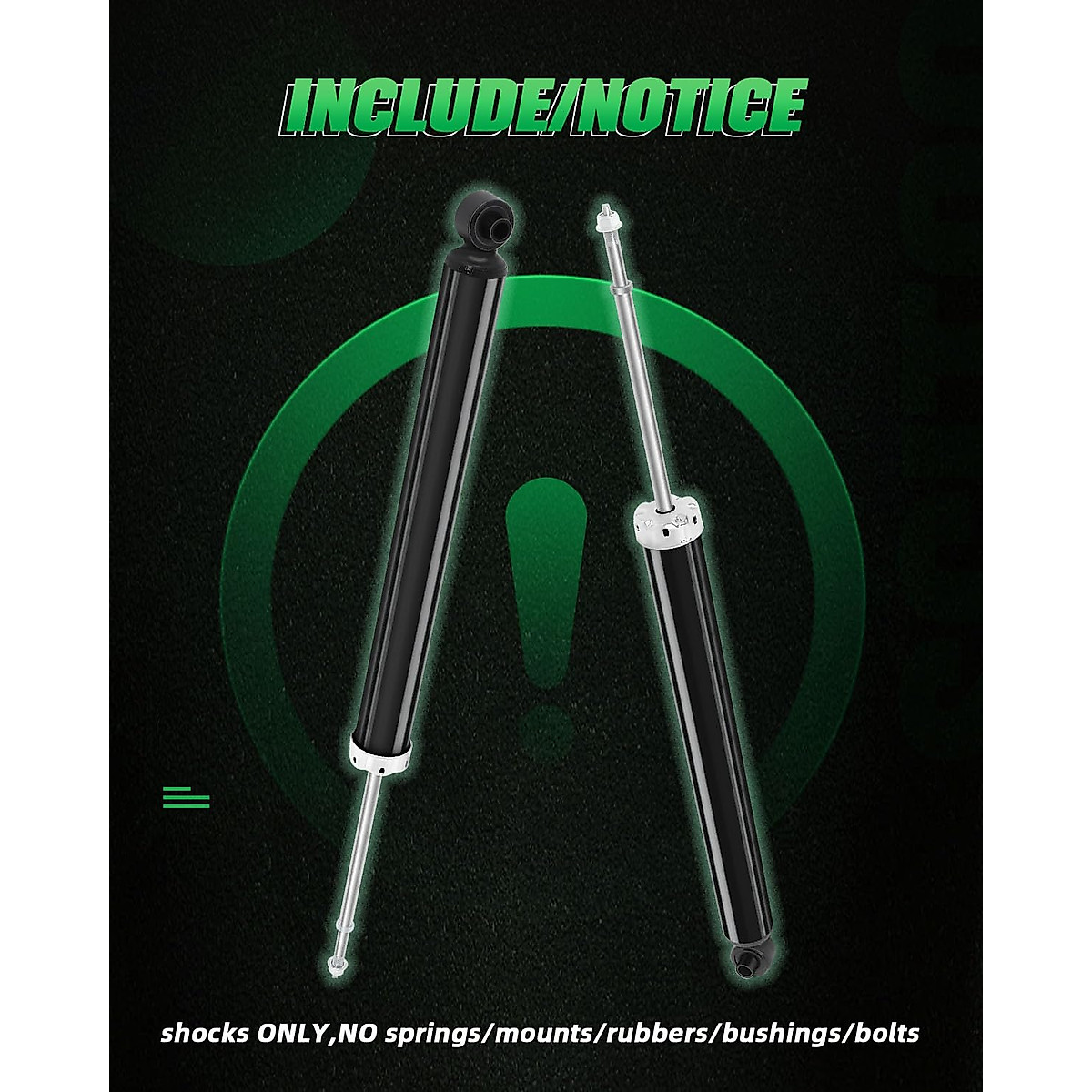 SCITOO Rear Shocks Set of 2 for Charger, Shocks and Struts Fits 2005 2006 2007 2008 2009 2010 2011 for Chrysler 300,2006 2007 2008 2009 2010 for Dodge Charger,2005 2006 2007 2008 for Dodge Magnum