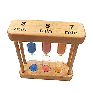 Glass Clock Tea 3 Minutes & & 7 Minutes - Round Hourglass glass Kitchen Cooking Yoga Sauna Decor