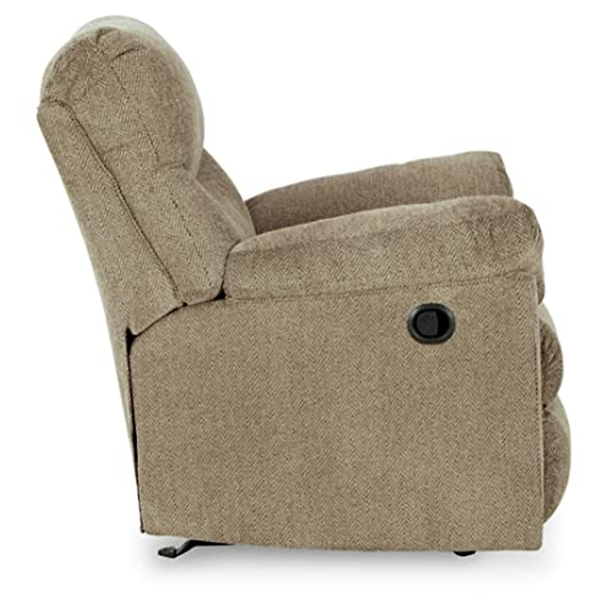 Signature Design by Ashley Alphons Transitional Polyester Tufted Rocker Recliner, Light Brown