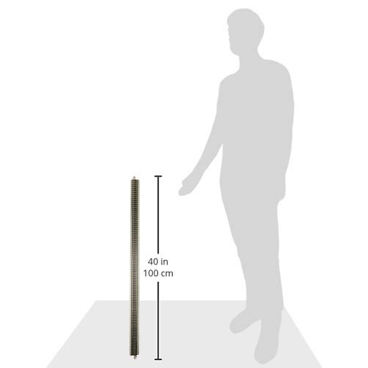 Bachmann Trains - Snap-Fit E-Z TRACK 36” STRAIGHT TRACK - BULK (25 pcs) - NICKEL SILVER Rail With Gray Roadbed - HO Scale