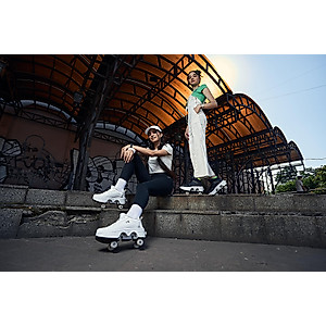 TAILORIA Four-Wheel Skate Shoes Children's Roller Shoes Detachable Roller Skates Unisex Kick-Roller Shoes Skating Cool Running Shoes