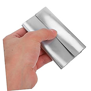 Gatuida 4pcs Sheet Experiment Anode Experiment Supplies Electrode Material Fruit Battery Science Kit Analysis Test Experimental Supply Experiment Tools Thin Metal Plate Silver Zinc