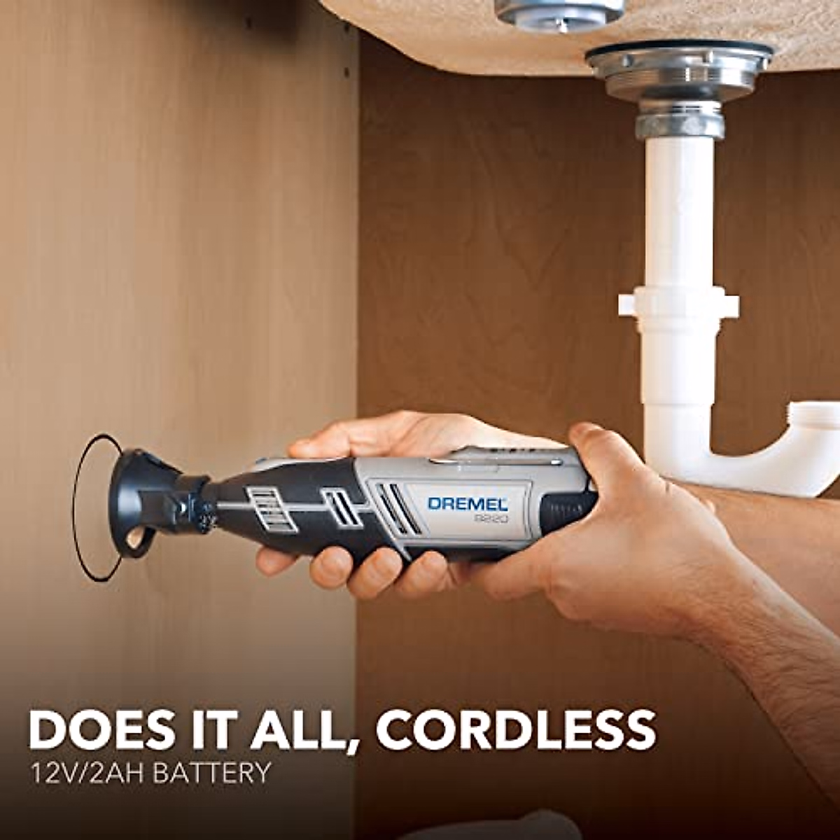 Dremel 8220-1/28 12-Volt Max Cordless Rotary Tool Kit- Engraver, Sander, and Polisher- Perfect for Cutting, Wood Carving, Engraving, Polishing, and Detail Sanding- 1 Attachment & 28 Accessories