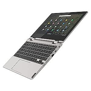 Lenovo Newest 11" 2-in-1 Convertible Chromebook Laptop, 11.6-Inch HD Touch Screen, Intel Celeron N4000 CPU, 4GB RAM, 96GB Space(32GB eMMC+64GB Card),Bluetooth, Webcam, USB-C, Chrome OS, Gray