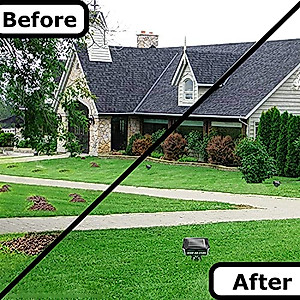 Mole Repellent Solar Powered Stakes, 4 Pack Solar Mole Repellent, Mole Repeller Stakes-Chases Away Snakes Voles Chipmunks- Ultrasonic Solar Powered for Lawn