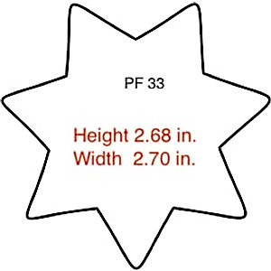 Perfect Fit Shield Wallets 7 point Star Bi-Fold Hidden Badge Wallet (Cutout PF33) Fits for Blackinton B447 Seven-point Star
