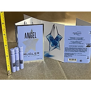 3 Thierry Mugler Angel EDP 1.2 Ml/0.04 Oz Each Spray Sample Perfume Travel Vial Lot