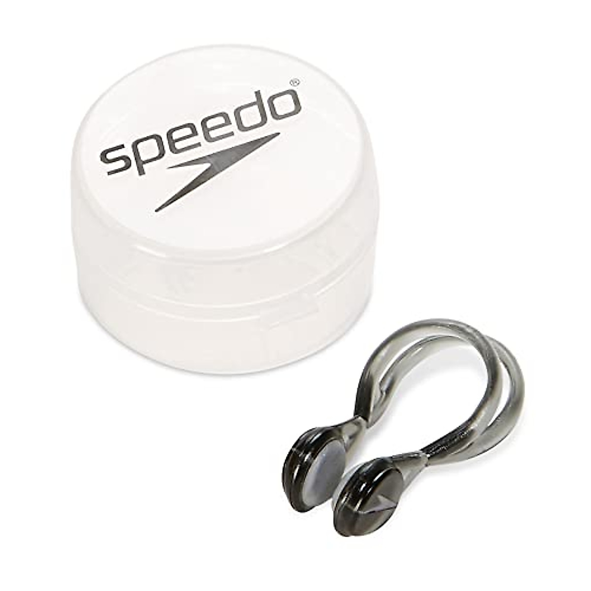 Speedo Unisex Swim Nose Clip Liquid Comfort Charcoal, One Size