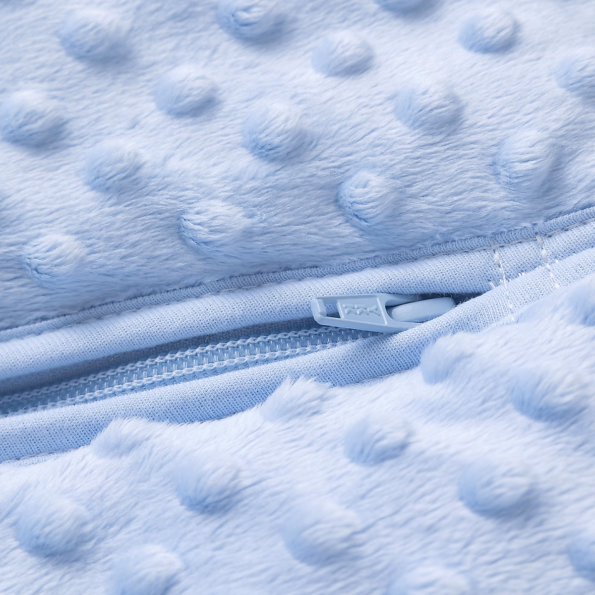 BABYINABAG Summer Model Baby Sleeping Bag and Sack, Plush Minky Dot, 1.25 Tog for Infants and Toddlers (Small (3-11 mos))