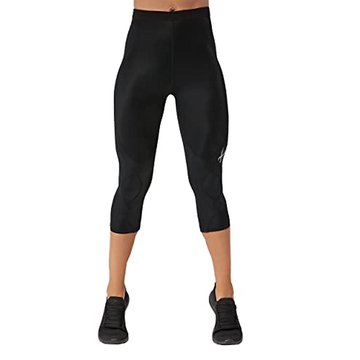 CW-X Women's Expert 3.0 Joint Support Compression Capri Tight, Black, Small