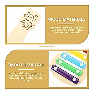 ERINGOGO 2 Sets Xylophone for Kids and Toddlers with Mallets Wooden Musical Instrument for Baby Boys and Girls Preschool Percussion Birthday Gift and Stocking Stuffer
