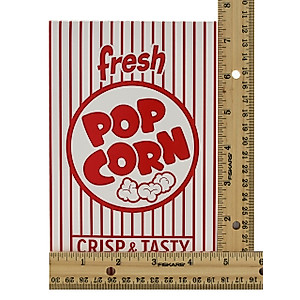 Snappy 3J Red and White Close Top Popcorn Boxes, 1.25 Oz, 25 Count