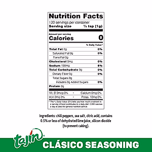 Tajín Clásico Chile Lime Seasoning Rimmer 4.23 oz