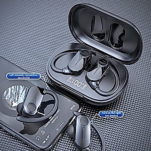 MIANHT Wireless Earbuds Sports Bluetooth 5.3 - Bluetooth Headphones Earhook Noise Cancelling, Waterproof Workout Earphones, HiFi Sound Quality, for Running, Gym