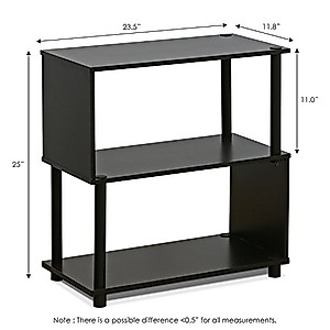 Furinno 3-Tier Flexi Rack, Espresso