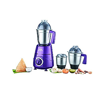 USHA Thunderbolt 800-Watt Copper Motor Mixer Grinder with 3 Jars and 5 Years Motor Warranty with 110V plug usa canada