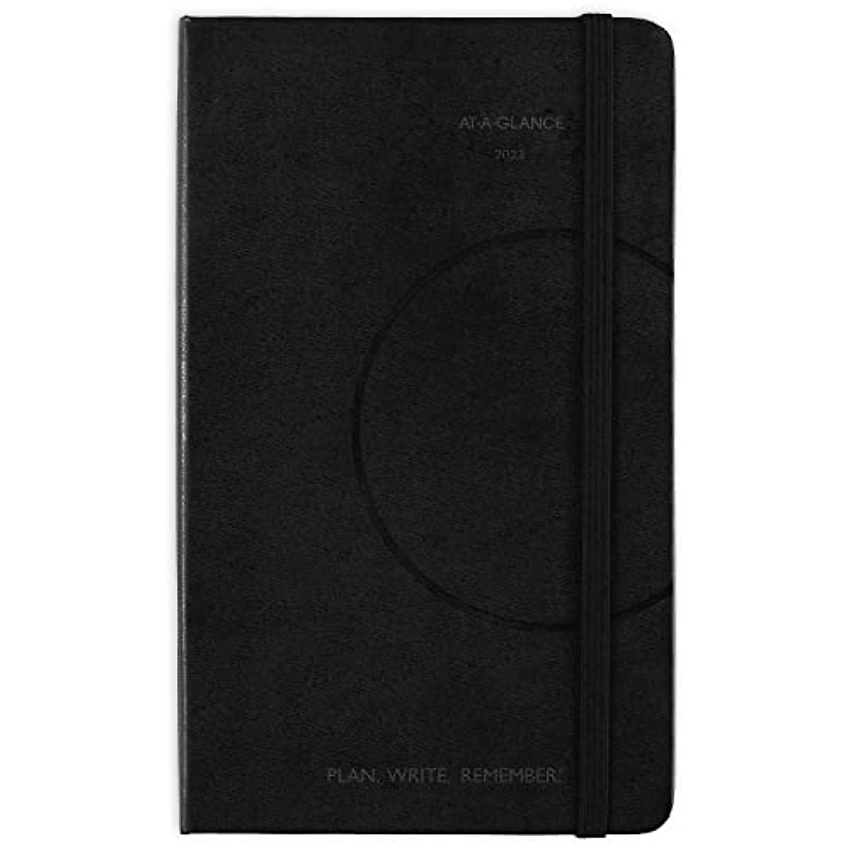 AT-A-GLANCE 2023 Weekly & Monthly Planner, Plan. Write. Remember, 5" x 8-1/4", Small, Pocket, Hardcover, Black (706D1005)