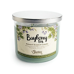 Bayberry Fir Natural 3 Wick Candle, Essential Fragrance Oils, 100% Soy, Phthalate & Paraben Free, Clean Burning, 14.5 Oz.