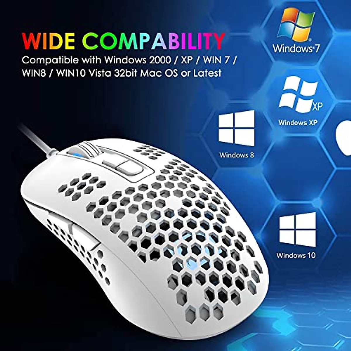 AJAZZ Gaming Keyboard and Mouse and Gaming Mouse pad and Wrist Rest,Wired RGB Backlight Bundle for PC Gamers and Xbox and PS4 Users - 4 in1 Gaming Set (Whisper Quiet Gaming Switch)