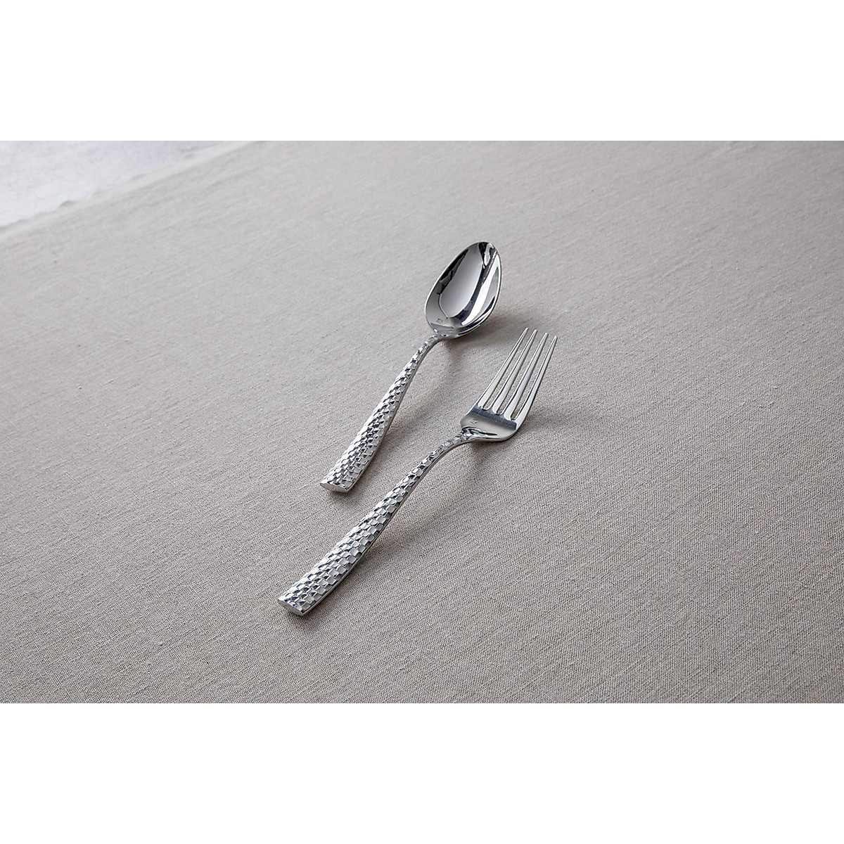 Fortessa Lucca Flatware Set, Hostess Serving Set, Faceted Stainless