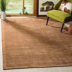 SAFAVIEH Tibetan Collection 6' x 9' Brown TB212H Hand-Knotted Modern Premium Silk & Wool Area Rug