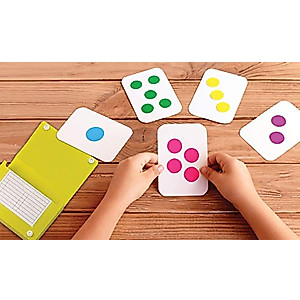 Better Office Products 3 x 5 Inch Index Card Case, 24 Pack, Semi-rigid Plastic, with Clear Index Dividers, Primary Color Assortment