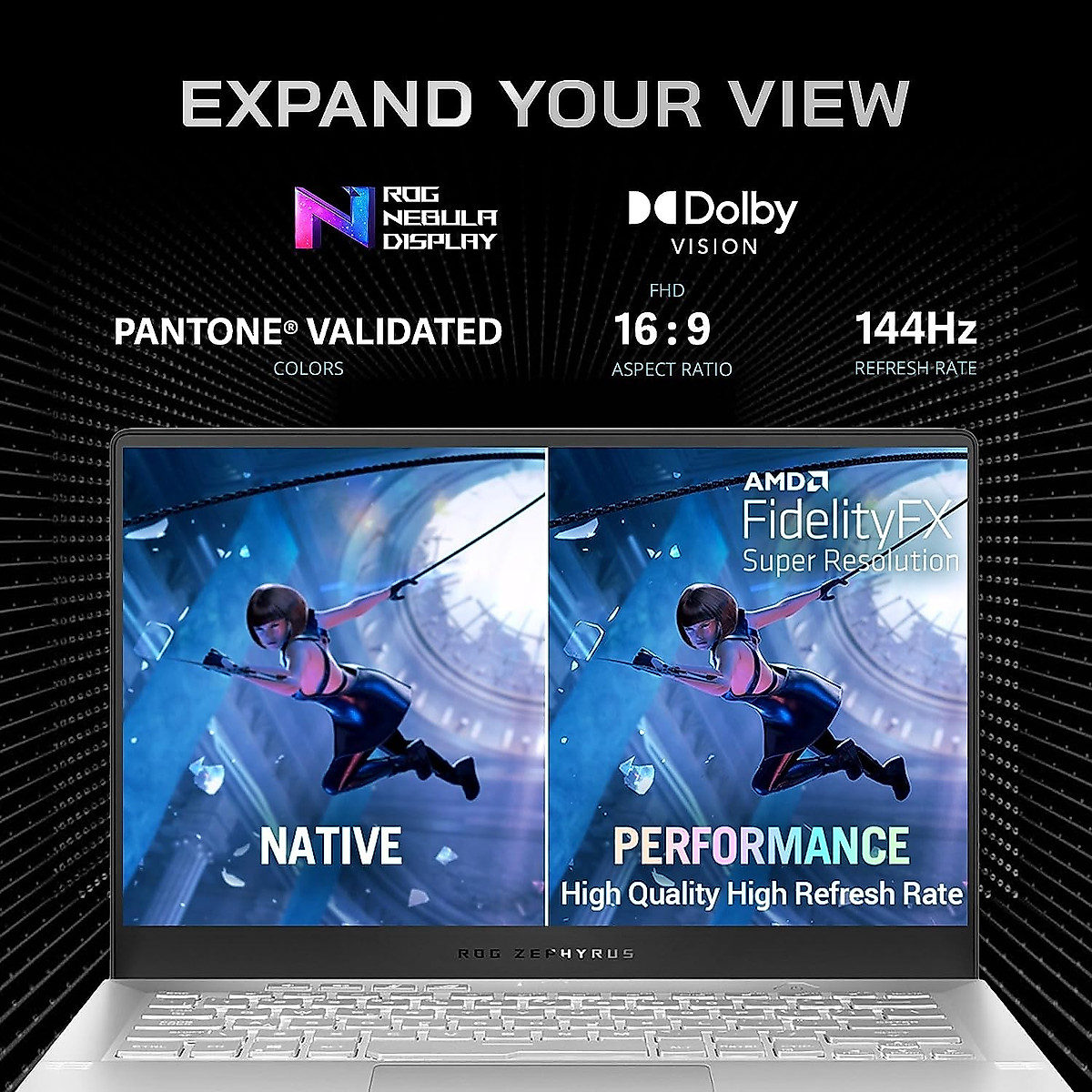 ASUS ROG Zephyrus Gaming Laptop 2023 Newest, 14" FHD 144HZ Display, AMD Ryzen 7 5800HS(Up to 4.4 GHz), NVIDIA GeForce RTX 3060 Graphics, 16GB RAM, 1TB SSD, Bluetooth, Wifi6, Windows 11 Home, White