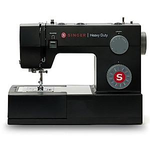SINGER Heavy Duty 4432 High Speed Black Sewing Machine with Accessory Kit | Strong Motor with Enhanced Piercing Power, 110 Stitch Applications, Full Metal frame, 1-step Buttonhole & LED Light