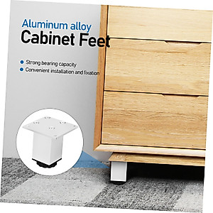 4pcs Furniture Leveling Feet Shelf Legs Furniture Levelers Leveling Feet Heavy Duty Table Stabilizers Legs Cabinet Legs Screw in Table Feet Leveling Adjustable Furniture Feet