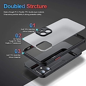 ORIbox Case Compatible with iPhone 12 Case, Platinum Ultra-Thin Non-Slip, Lightweight