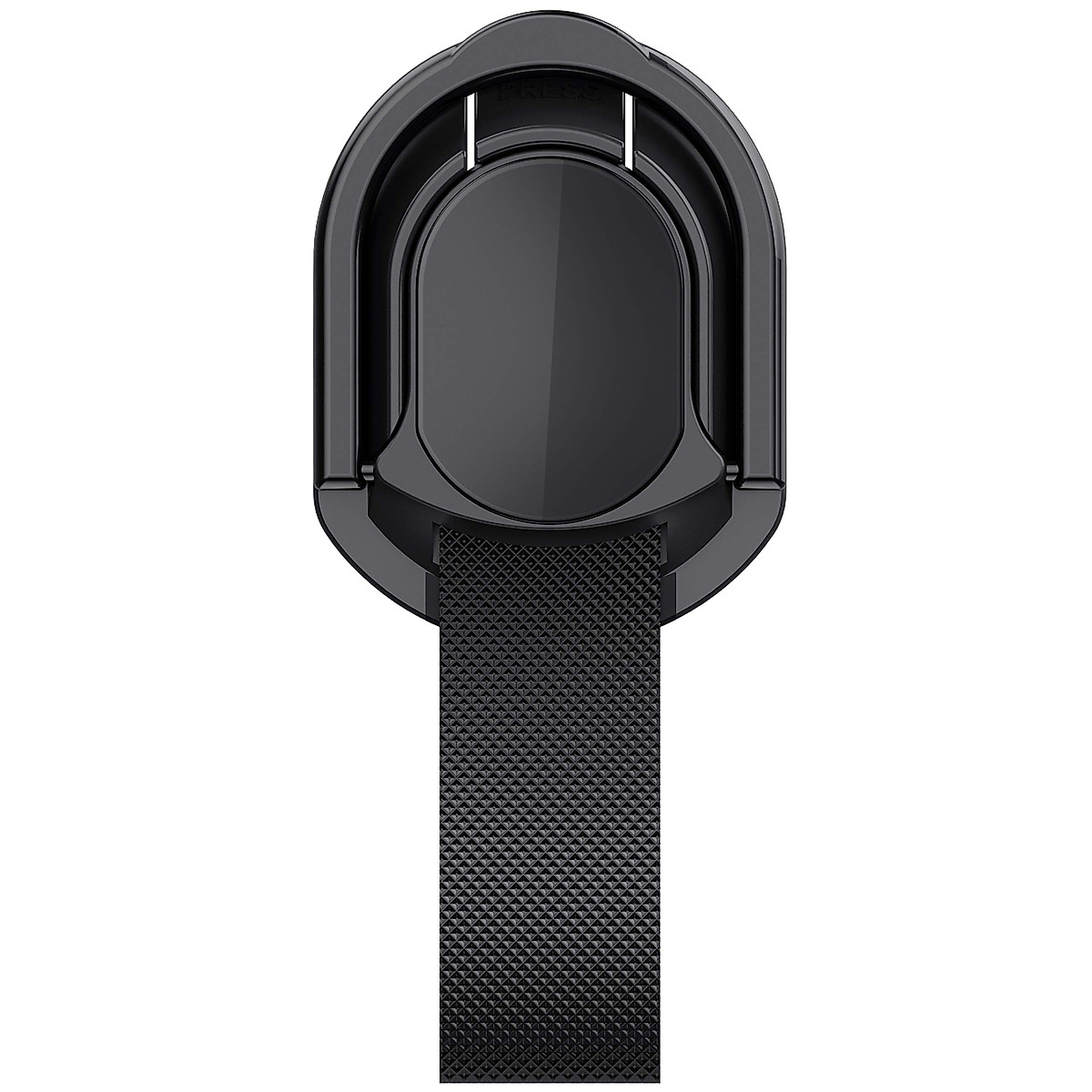 Ghostek LOOP Magnetic Phone Strap Holder for Hand with Kickstand Ergonomic Finger Grip Works with Car Mounts and Detachable for Wireless Charging Designed for iPhone, Galaxy, Pixel Case Covers (Black)