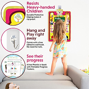 Alphabet & Phonics Talking Poster - Interactive ABC Chart Double-Sided Electronic Wall Mat - Preschool Musical Learning - Learn Letter Sounds - Educational Toy to Jumpstart Your Child's Reading