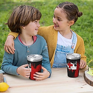 12oz Tumbler Tonga Tongan Flag Stainless Steel Cup With Straw And Lid Spill Proof Bulk Double Wall Vacuum Reusable Water Tumblers For Cold Hot Drink