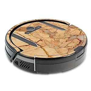 MightySkins Skin Compatible with Shark Ion Robot R85 Vacuum Minimal Cover - Amber Marble | Protective, Durable, and Unique Vinyl wrap Cover | Easy to Apply, Remove | Made in The USA