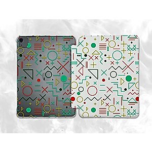 Cute Abstract Geometric Shapes case Compatible with iPad Mini Air Pro 7.9 8.3 9.7 10.2 10.9 11 12.9 inch Pattern Cover New 2022 2021 Trifold Stand 3 4 5 6 7 8 9 Generation 531 (11" Pro 1/2/3 gen)