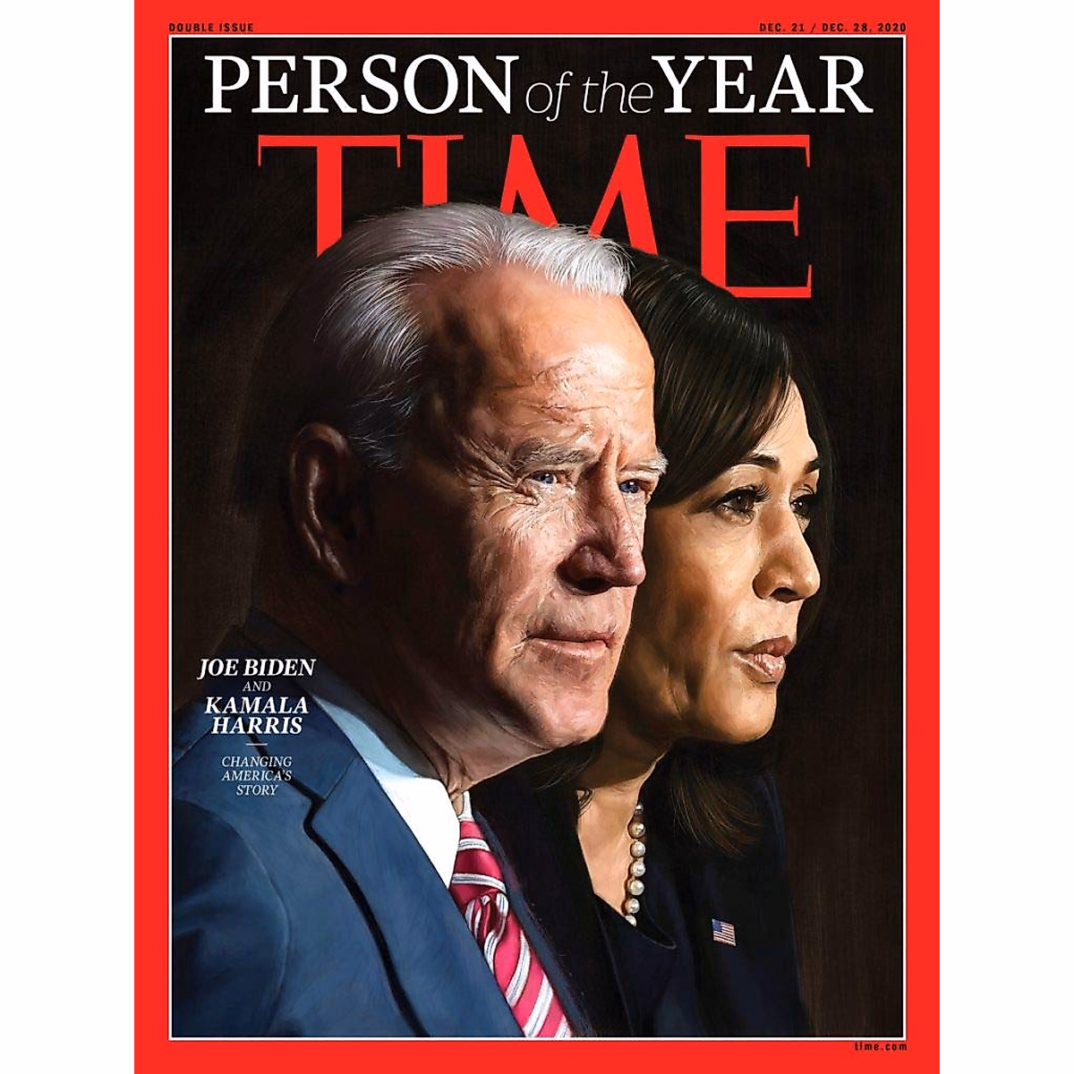 Time magazine ( December 21 / 28 , 2020 ) - Person of the year - Joe Biden and Kamala Harris - Changing America’s History