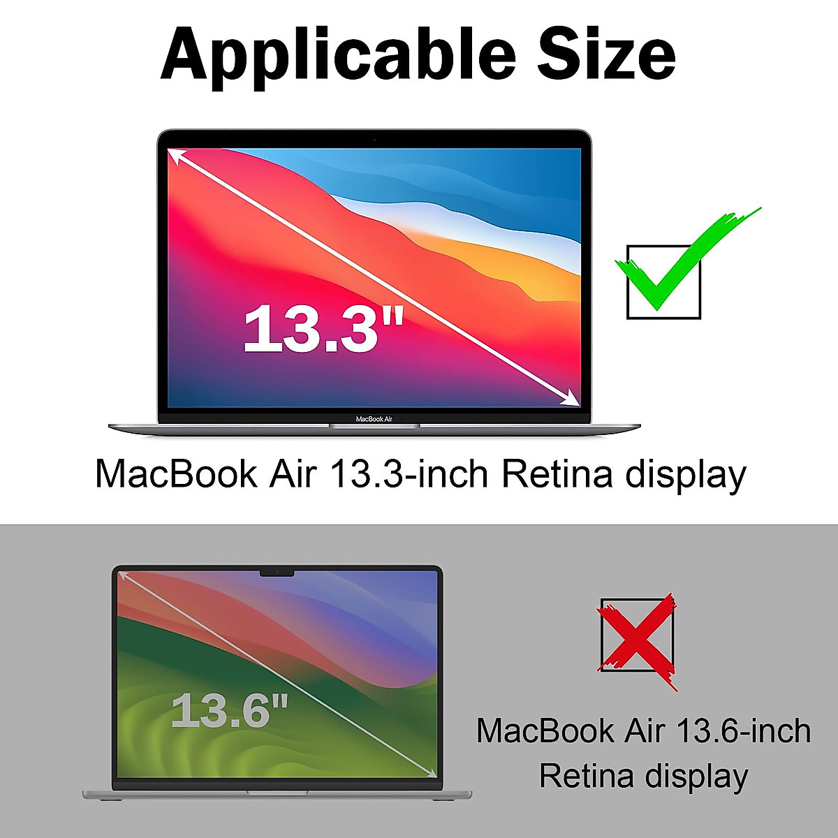 G JGOO Compatible with MacBook Air 13 Inch Case 2021 2020 2019 2018 Release M1 A2337 A2179 A1932, Slim Matte Plastic Hard Shell Case & 50PCS Laptop Sticker & Keyboard Cover, Midnight Green