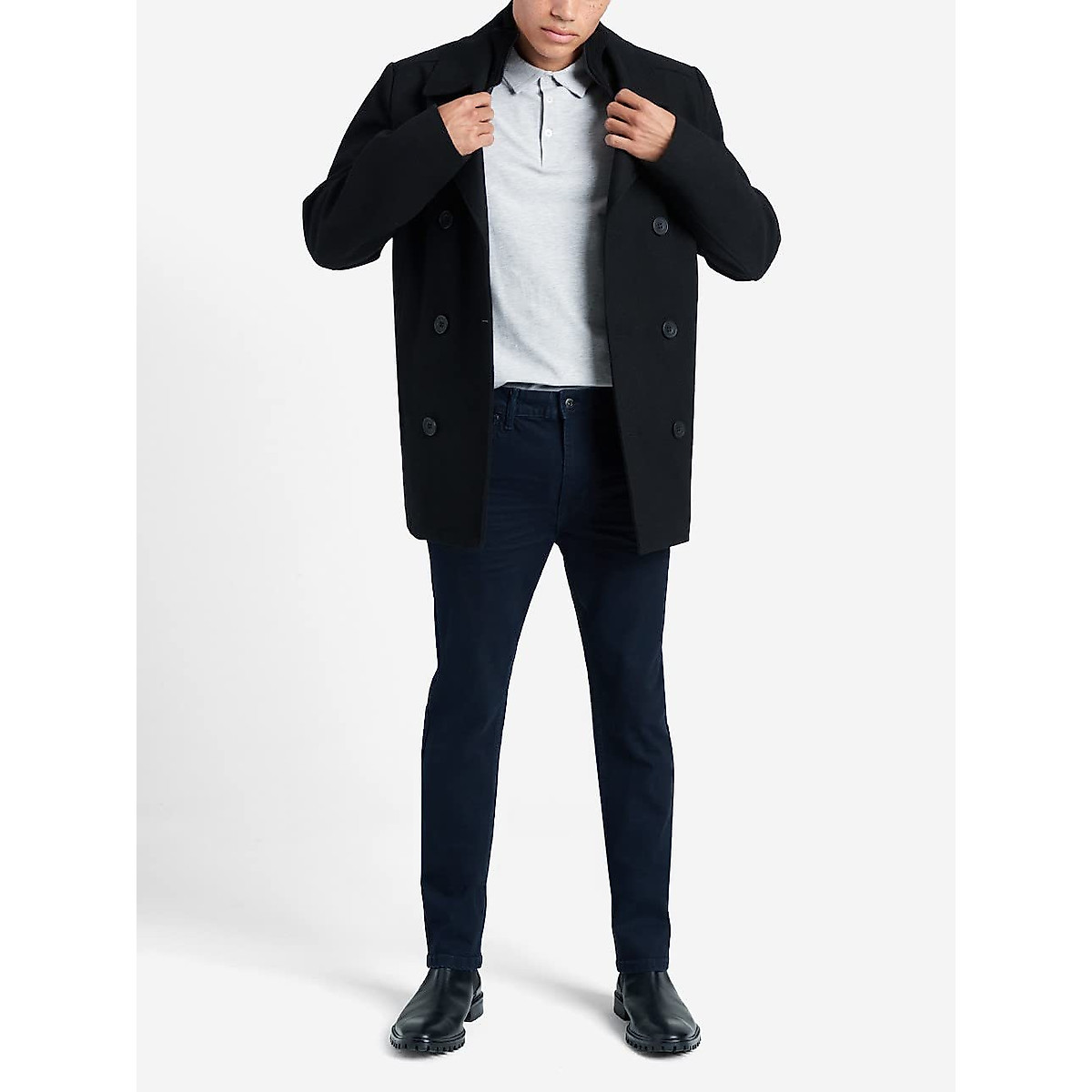 Kenneth Cole Men's Jeans - Slim Fit Stretch Denim - Blue Jeans (Downing, 34x30)