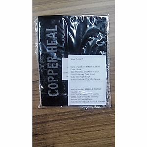 THIGH Compression Recovery Sleeve by COPPER HEAL - Recover from Sore Pulled Hamstring & Groin Strain Sprains Tendinitis Injury Quadriceps Muscle Tear Quad Support Sports workout Soccer leg